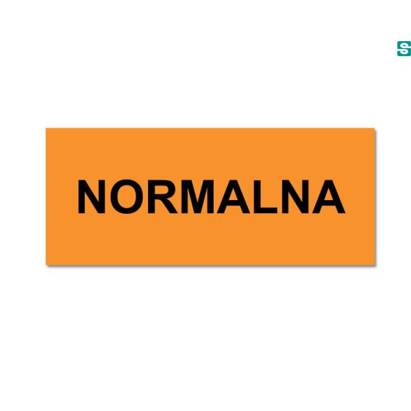 Nalepka "Normalna" 120 x 50 mm. - Nalepki24.pl